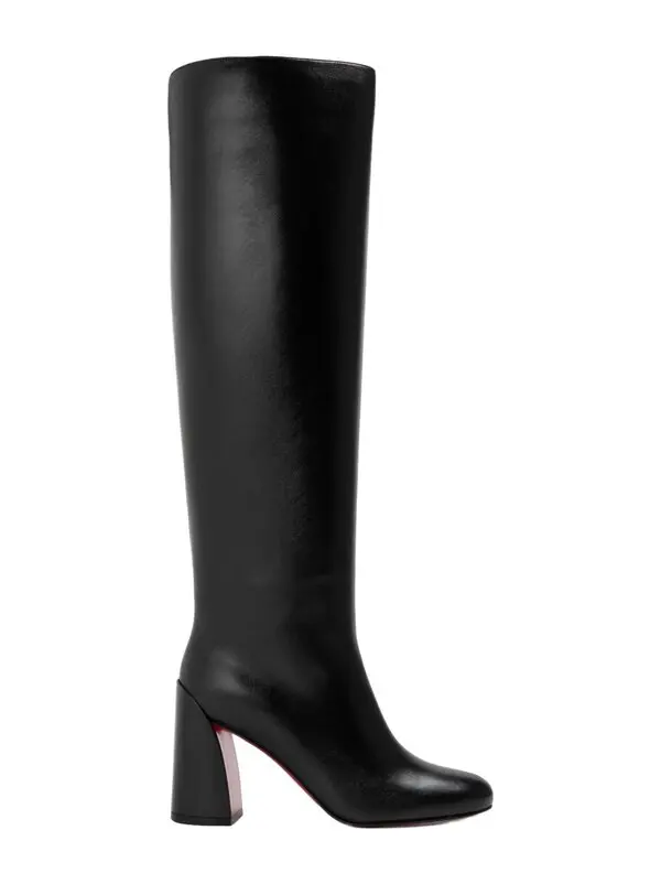 CHRISTIAN LOUBOUTIN Leather Knee-high Boot - Black