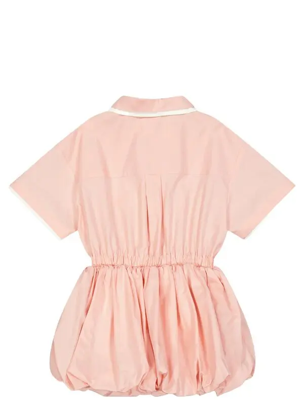 Fendi Short Sleeve Shirt Dress - Pink