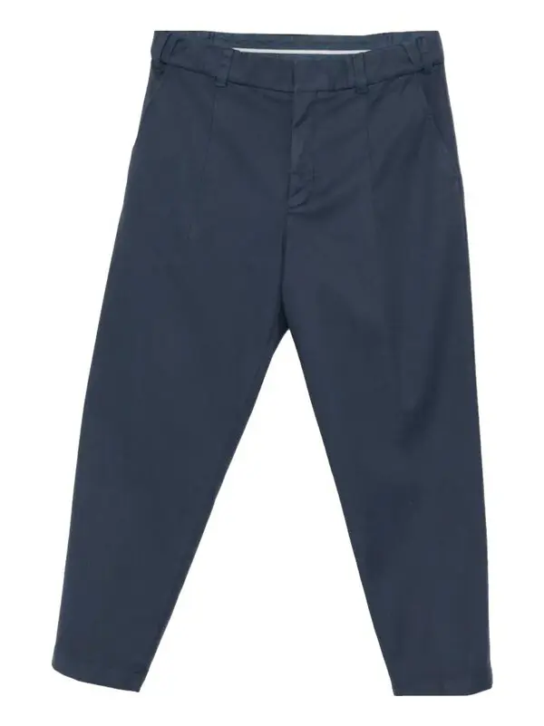 Eleventy Elasticated-waist Trousers - Blue