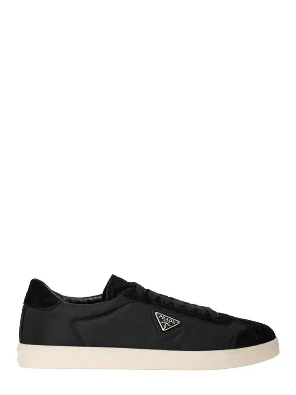 Prada Low-top Sneakers With Triangle Logo - Black