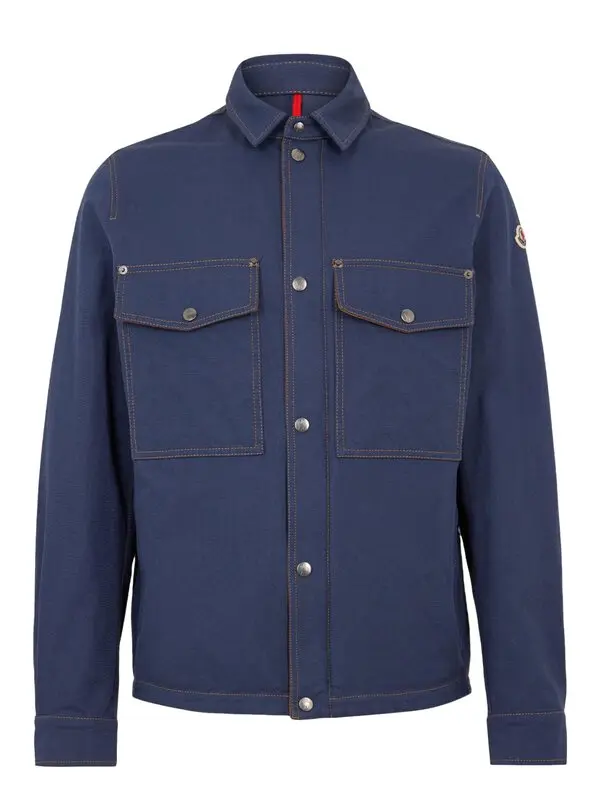 Moncler Layer Designed Overshirt - Blue