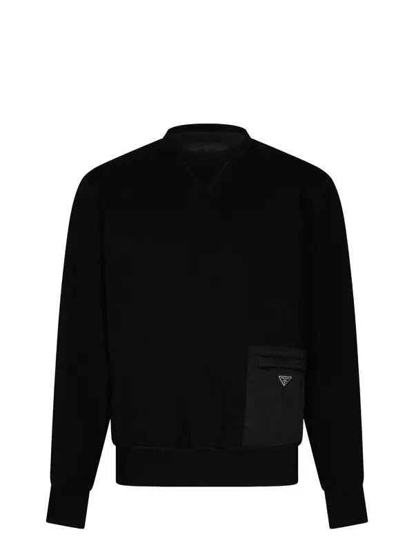 Prada Crew Sweatshirt - Black