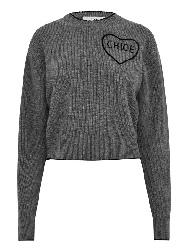 Chloé Crew-neck Knit Sweater - Black