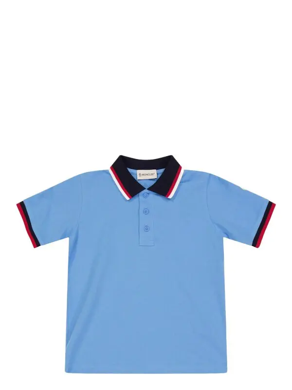 Moncler Short Sleeve Polo Shirt - Blue