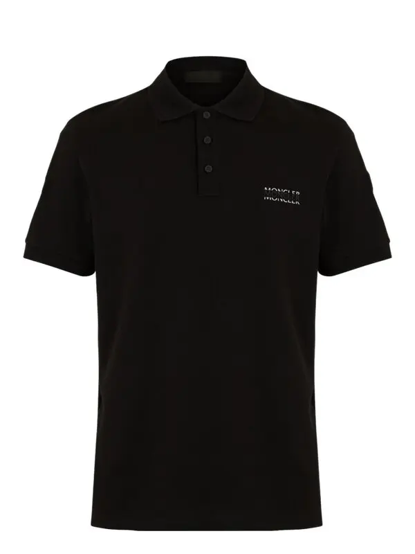 Moncler Short Sleeve Polo Shirt - Black