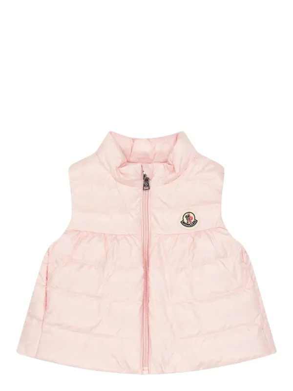 Moncler Logo Patch Vest - Pink