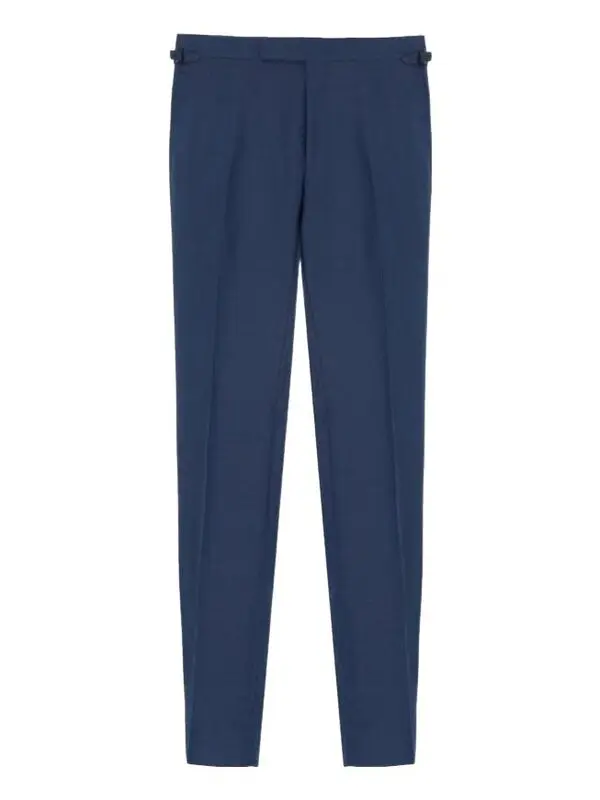 TOM FORD Shelton Pleated Trousers - Blue