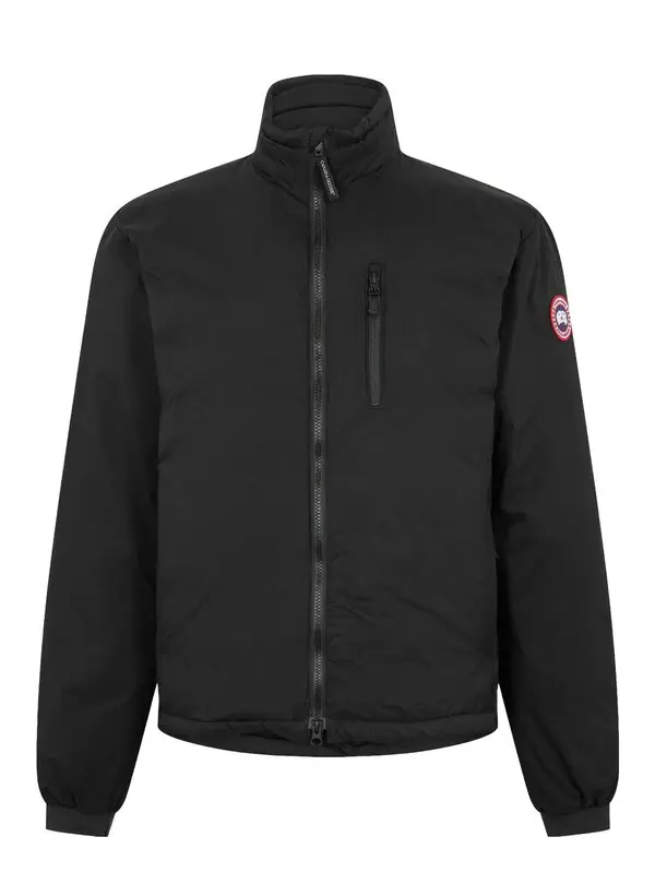 Canada Goose Stand Collar Padded Jacket With Chest Zipper Pocket And Arm Logo Patch - Black