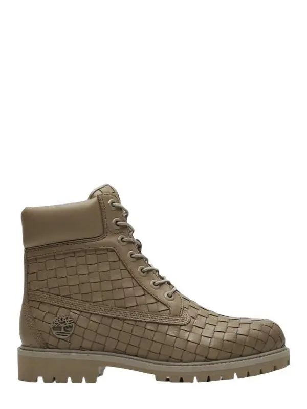 Timberland Woven Texture Lace-up Boots - Brown