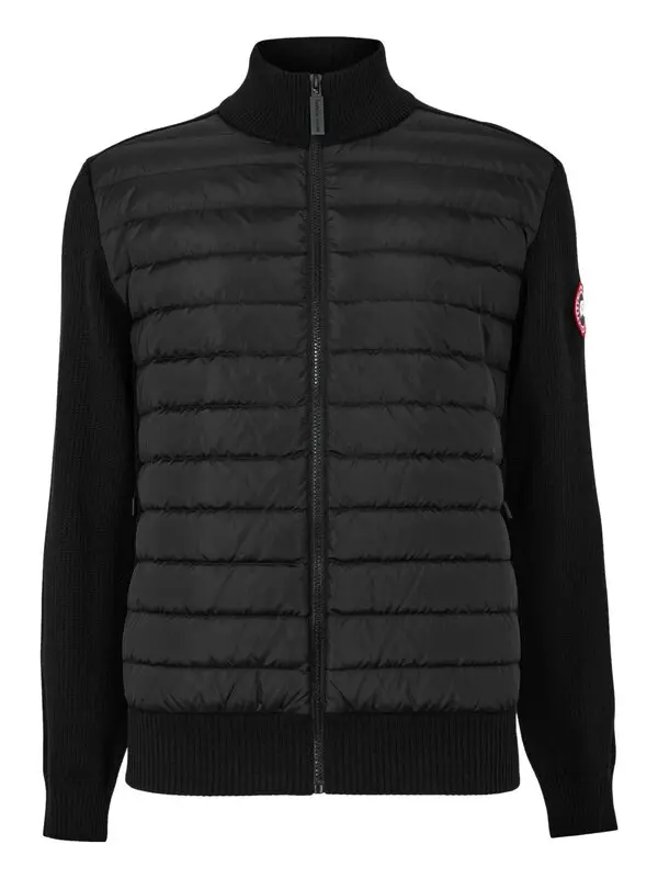 Canada Goose Hybridge Zip Jacket With Down Paneling - Black