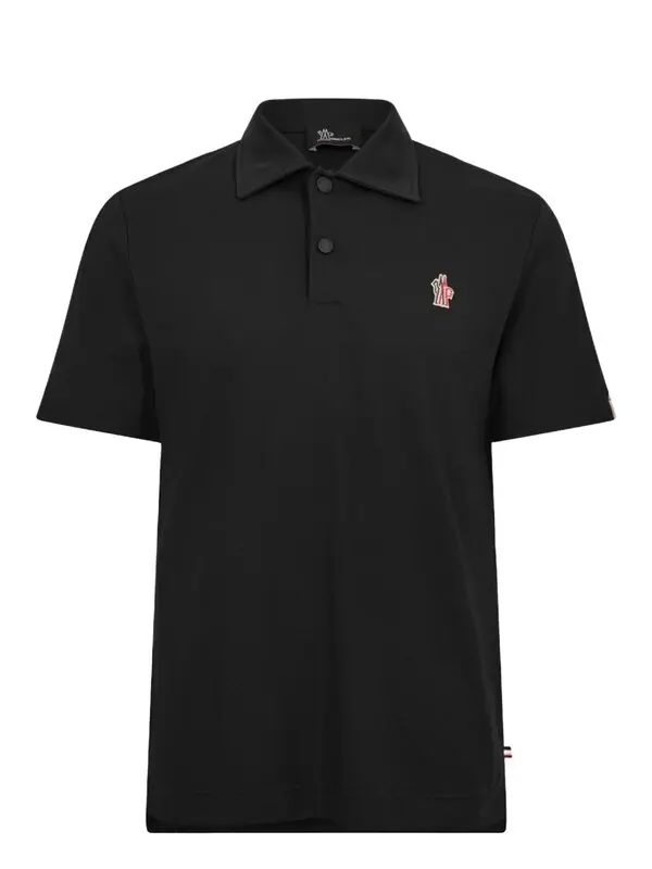 Moncler Gren Ss Polo Sn62 - Black