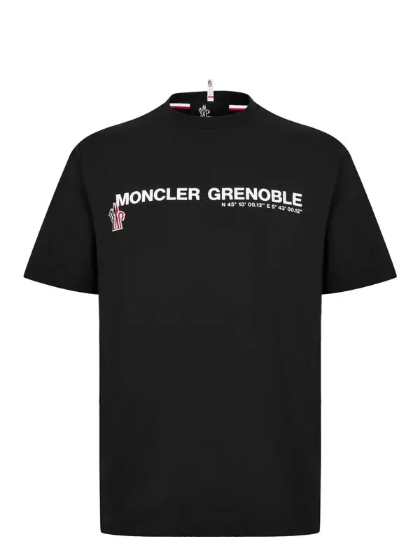 Moncler Logo Crew Neck T-shirt - Black