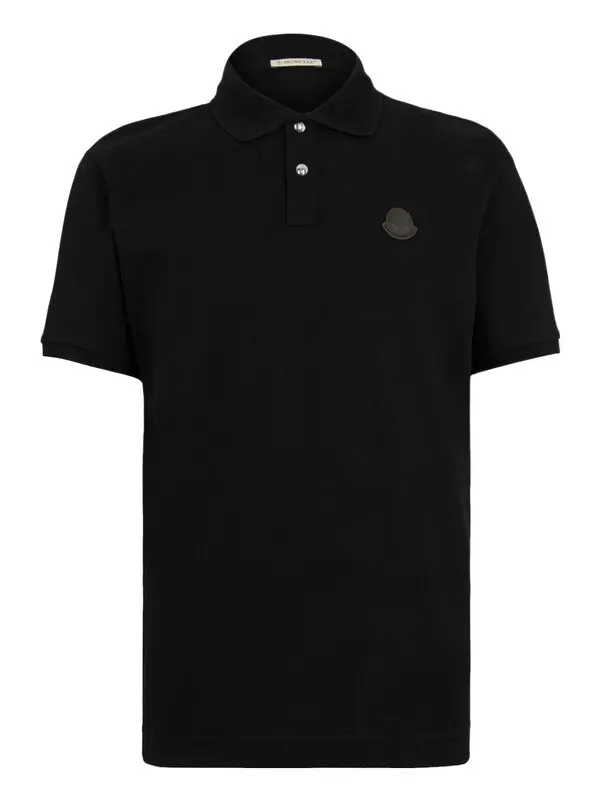 Moncler Short Sleeve Polo Shirt - Black