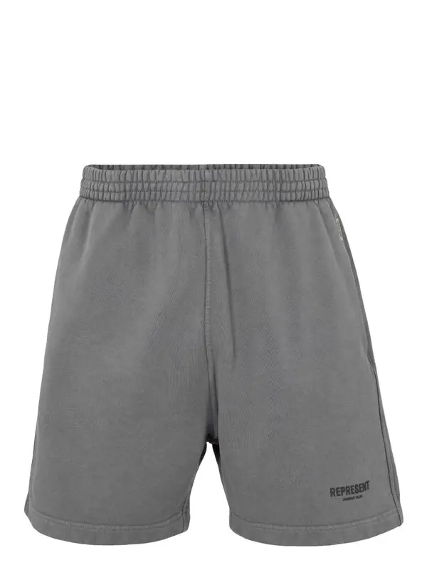 REPRESENT Loose Fit Elastic Waist Shorts - Gray