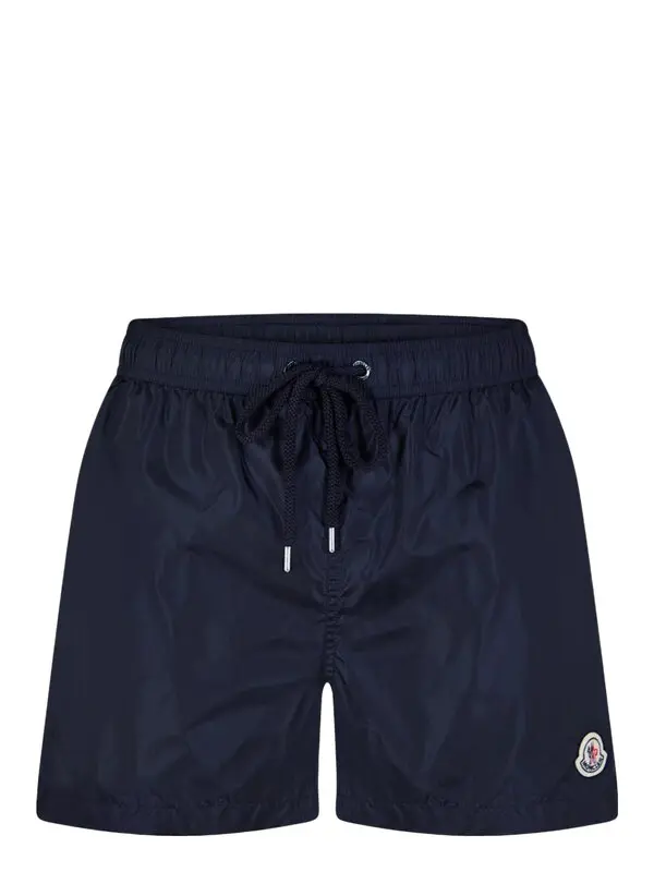 Moncler Logo Swim Trunks - Black