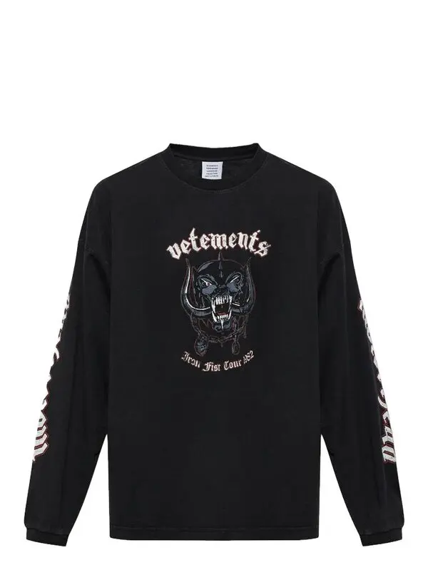 Vetements X Motorhead Tour Longsleeve Washed - Black