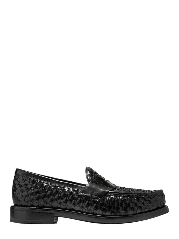 Cole Haan Pinch Penny Woven Flexcraft Loafers - Black