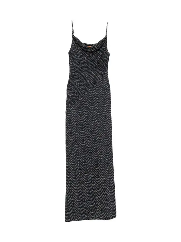 Missoni Zigzag Knit Evening Dress - Blue