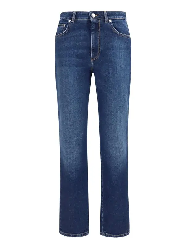 Dolce & Gabbana 5 Pocket Straight Leg Jeans - Blue