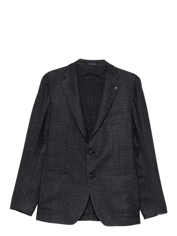 Tagliatore Houndstooth Blazer - Blue