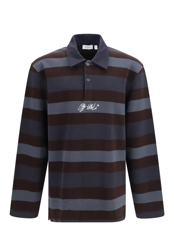 Off-White Stroke Polo Shirt - Multicolor