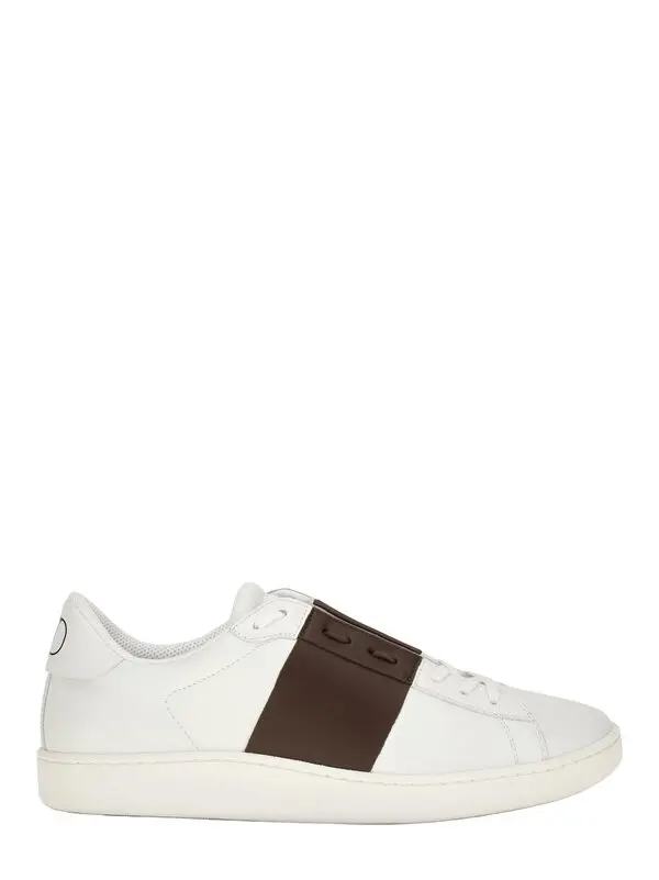 Valentino Garavani Open Sneakers With Studded Heel - White