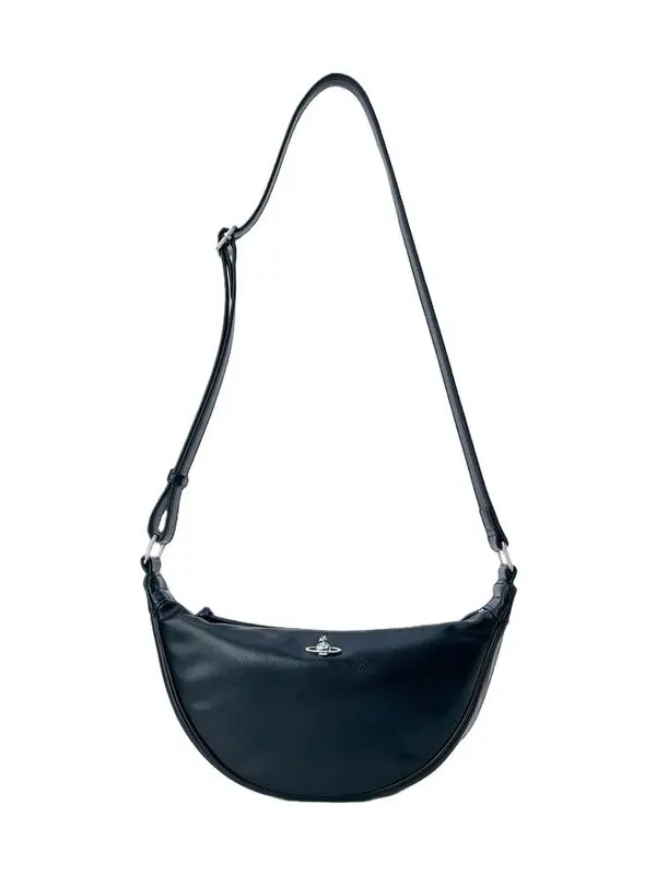 VIVIENNE WESTWOOD Crescent Shoulder Bag - Black