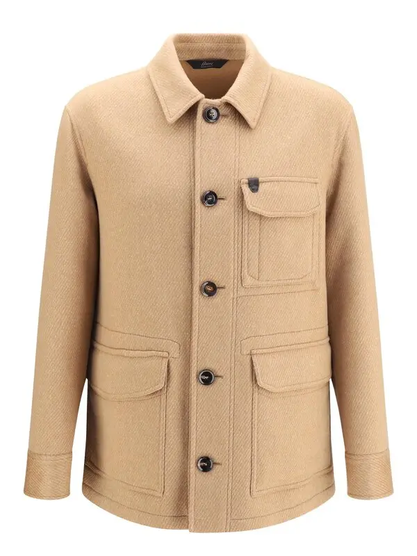 Brioni Workwear Cashmere Jacket - Cream