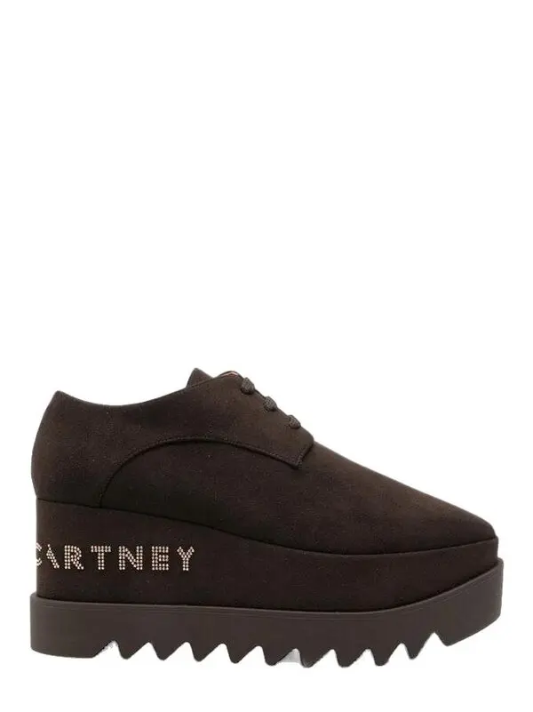 Stella McCartney Lace-up Platform Shoes - Brown