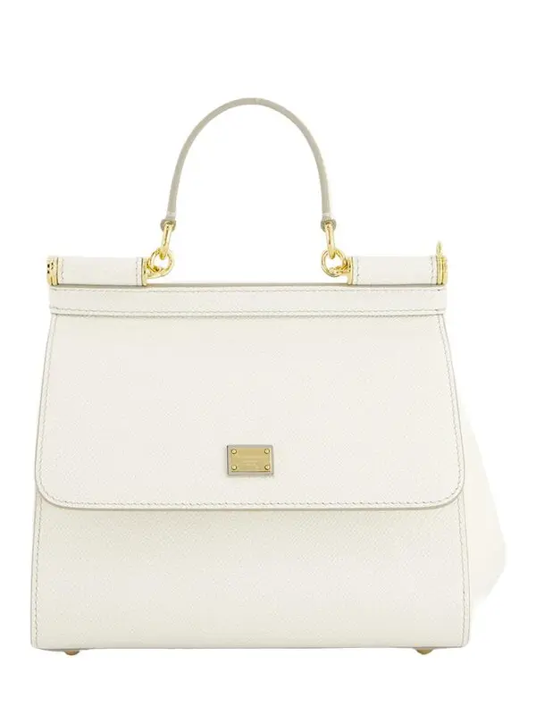 Dolce & Gabbana Medium Sicily Handbag - White
