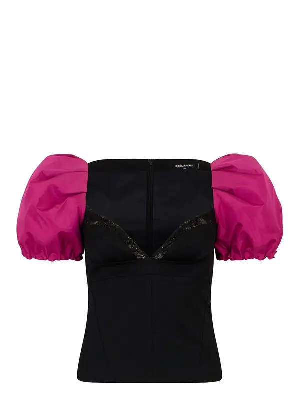 Dsquared2 Snow-tech Bustier Top - Black