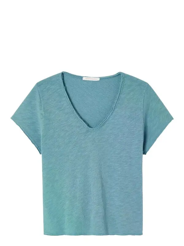 American Vintage V-neck T-shirt - Blue