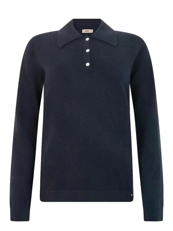 Herno Long-sleeve Polo Sweater - Blue