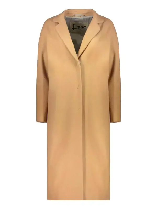 Herno Notched-lapel Single-breasted Coat - Neutrals
