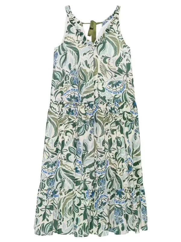 I BLUES Floral-print Midi Dress - Neutrals