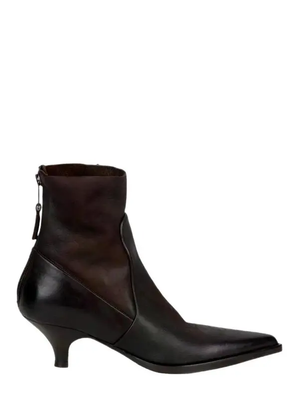 Elena Iachi Thais Pointed-toe Ankle Boots - Brown