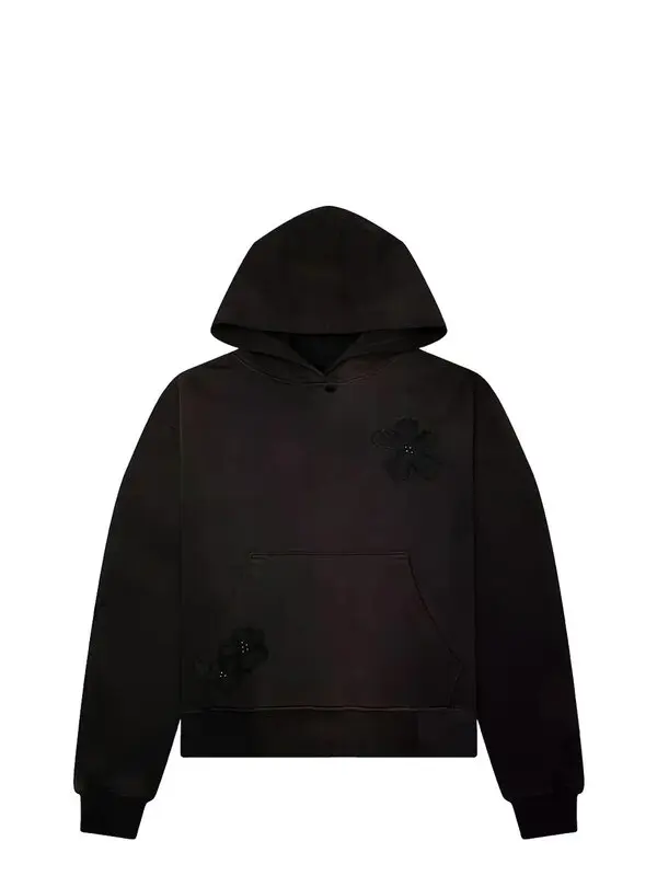 NAHMIAS Flower-patch Hoodie - Black