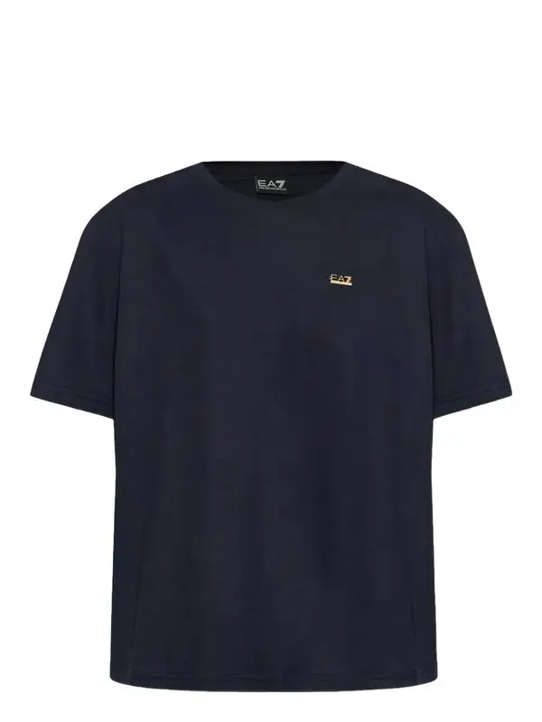 EA7 Logo-plaque T-shirt - Blue