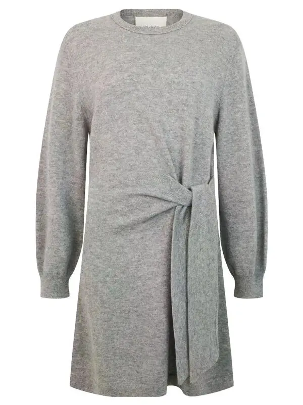 LISA YANG Knotted Mini Dress - Grey