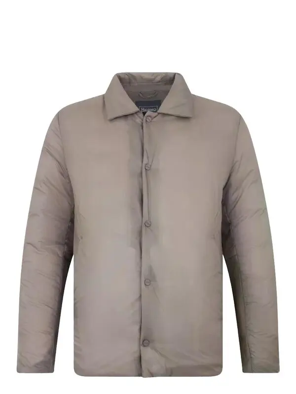Herno Padded Classic Collar Jacket - Brown
