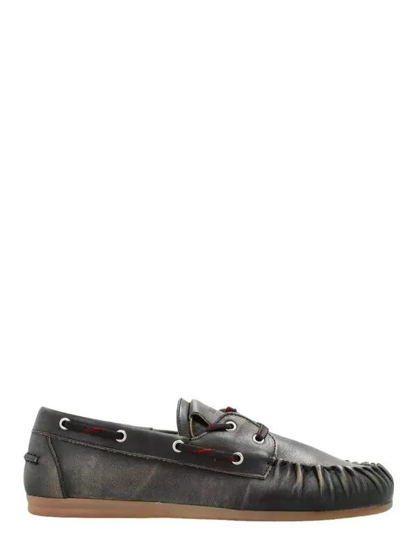 ALOHAS Rowan Sporty Lace-up Boat Shoes - Brown