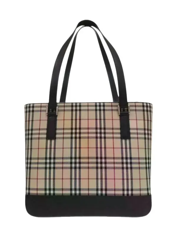Burberry House Check Nylon Tote Bag - Black