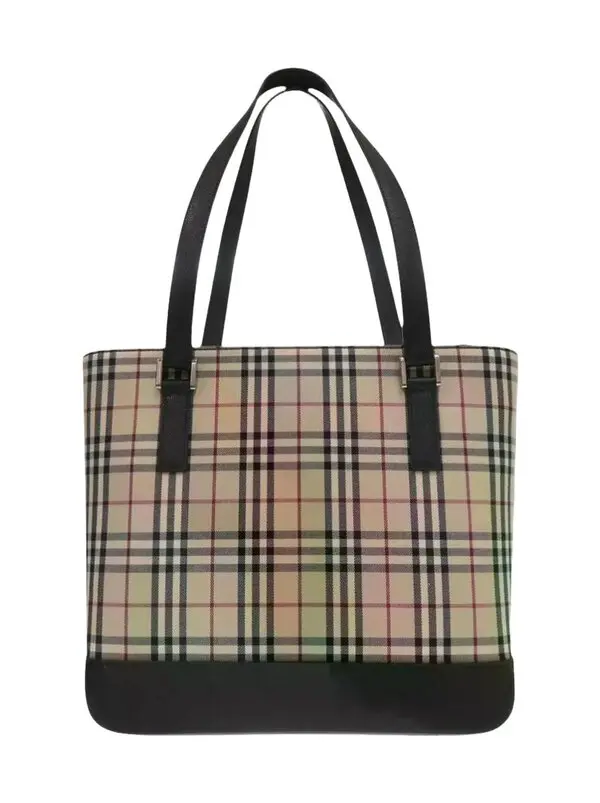 Burberry House Check Nylon Tote Bag - Black