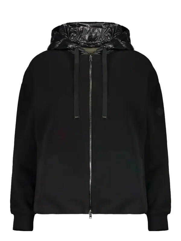 Herno Quilted Hooded Jacket - Black