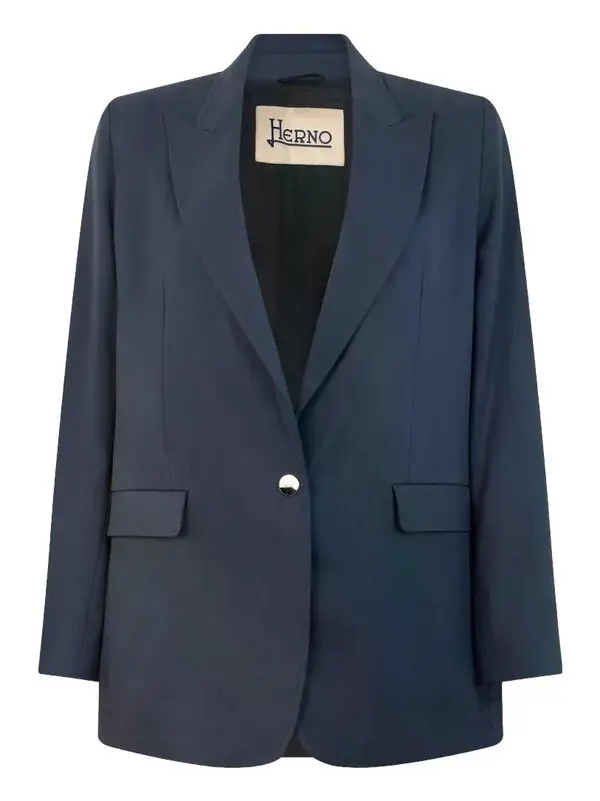 Herno Shawl Collar Single-breasted Blazer - Blue
