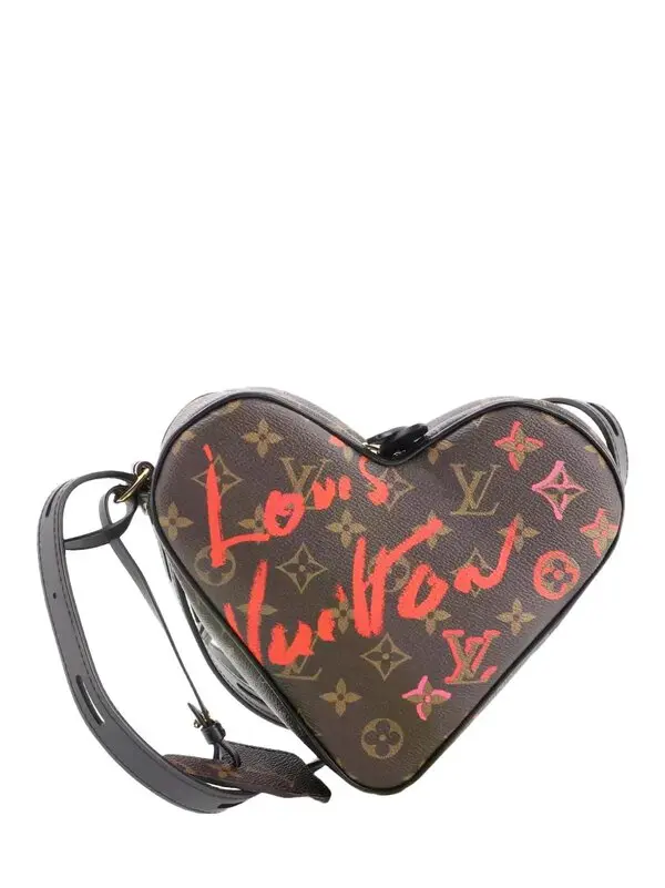 LOUIS VUITTON Fall In Love Monogram Canvas Heart Crossbody Bag - Brown