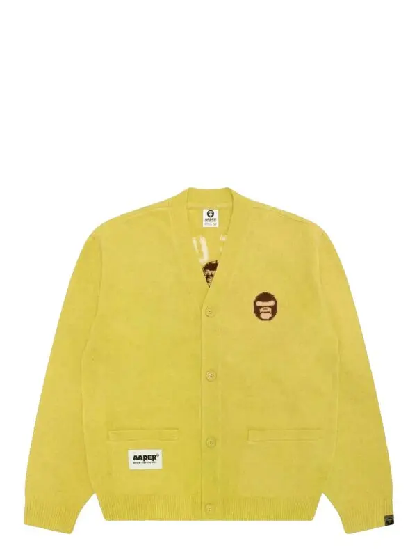 AAPE BY *A BATHING APE Aaper V-neck Cardigan - Yellow