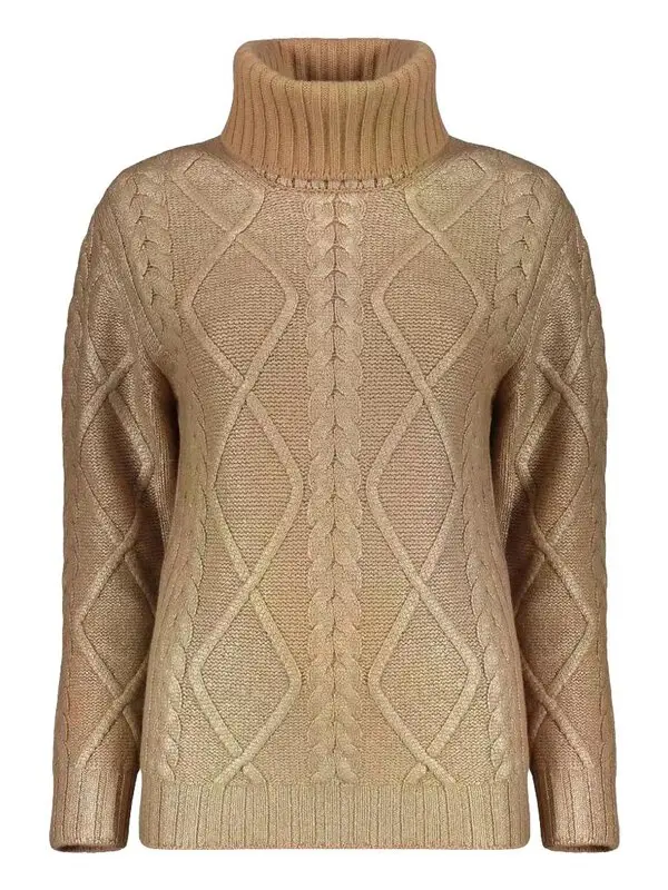 Herno Cable-knit Roll-neck Sweater - Neutrals