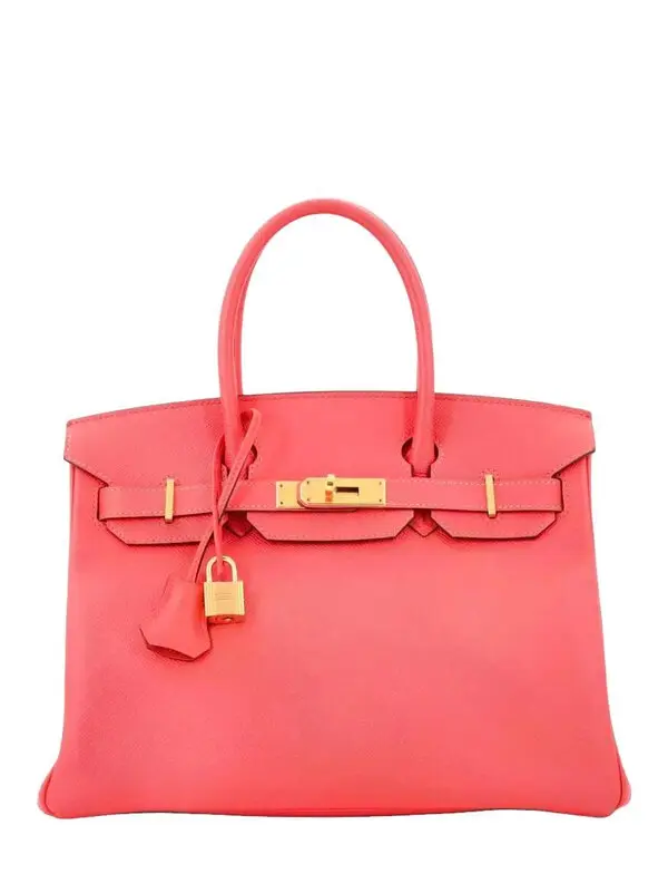 Hermès Birkin Handbag, Epsom Leather, Gold Hardware - Red