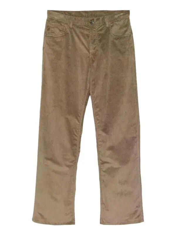 Etro Corduroy Straight-leg Trousers - Brown